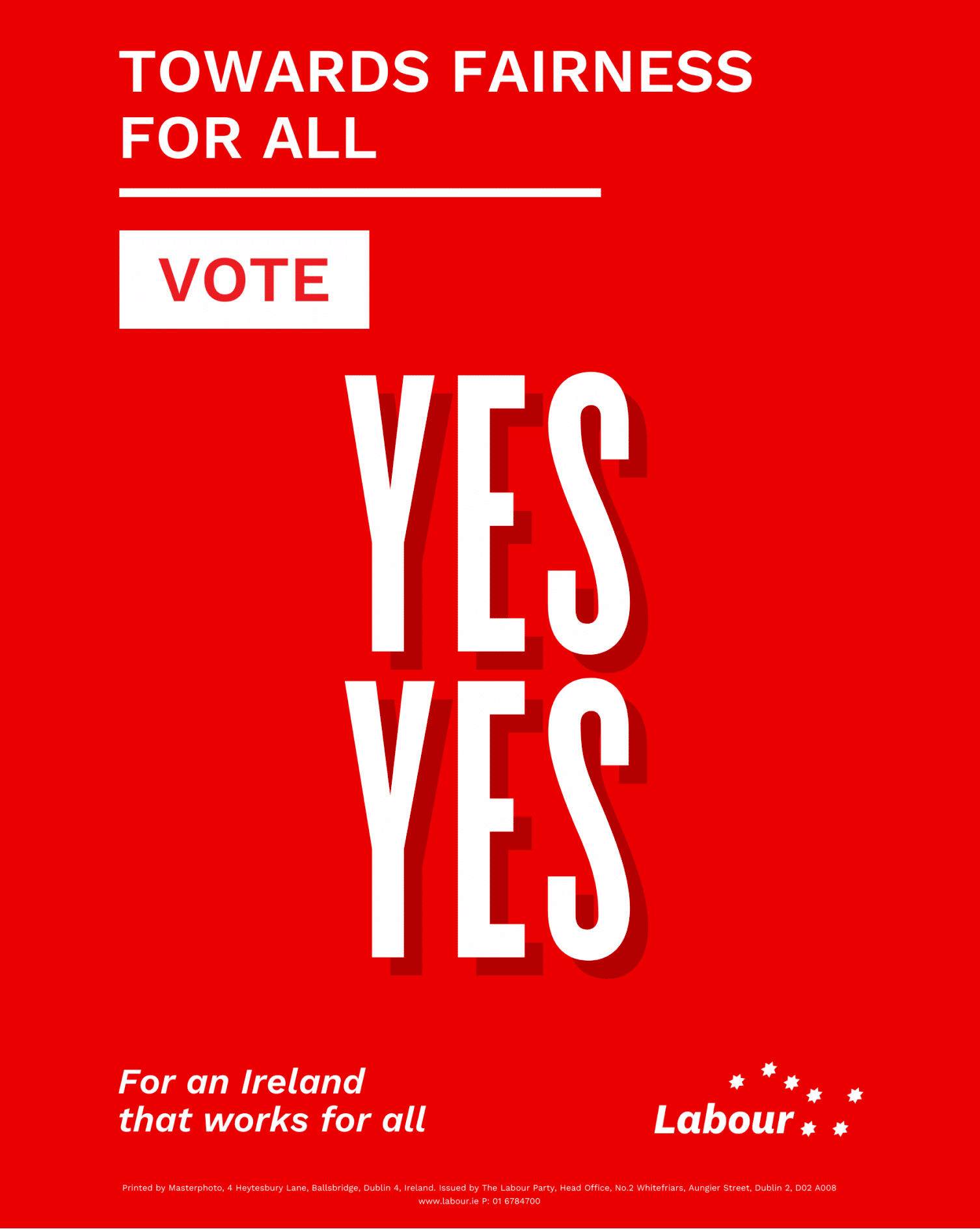 For Today’s Ireland – Vote Yes Yes - The Labour Party